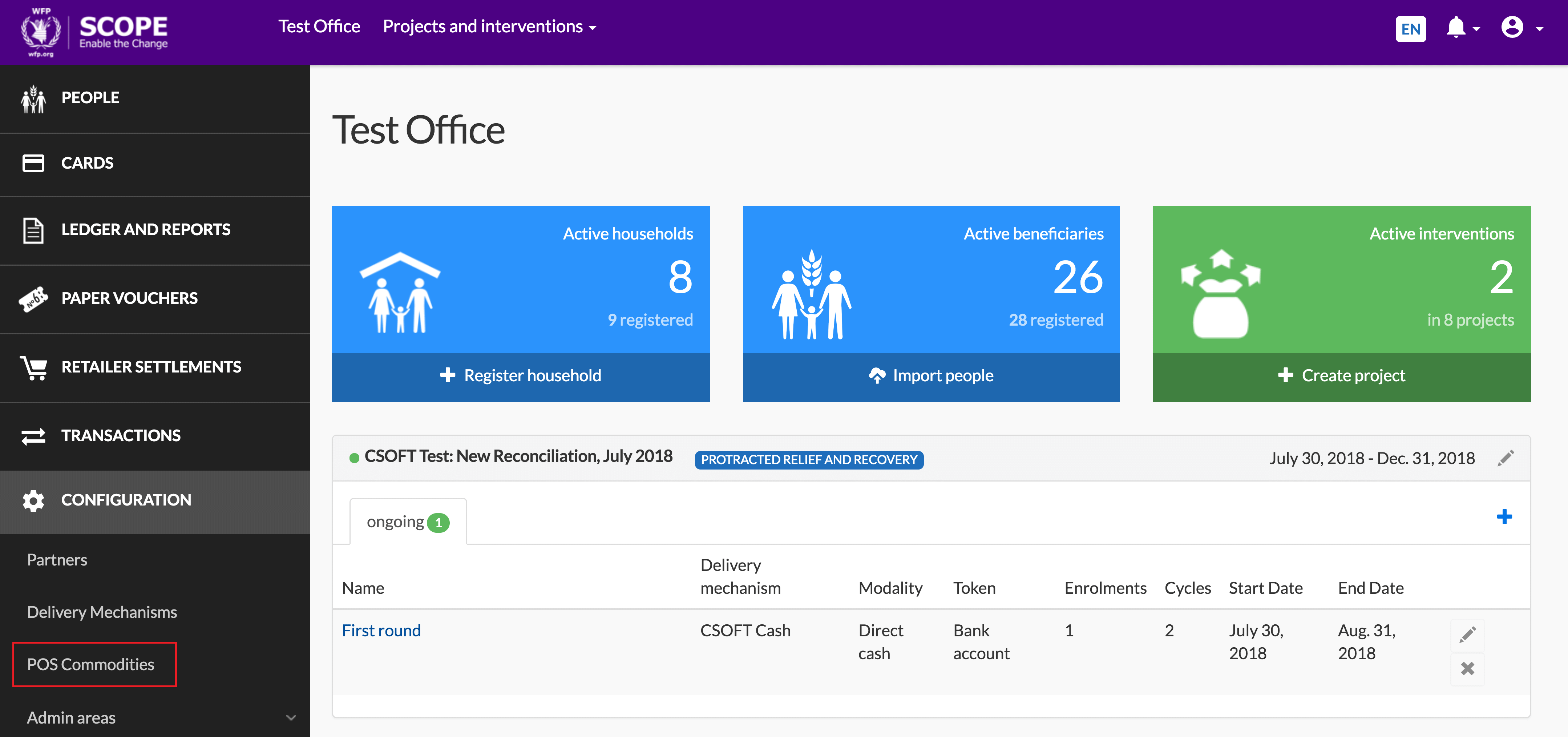 Setting Up POS Commodities