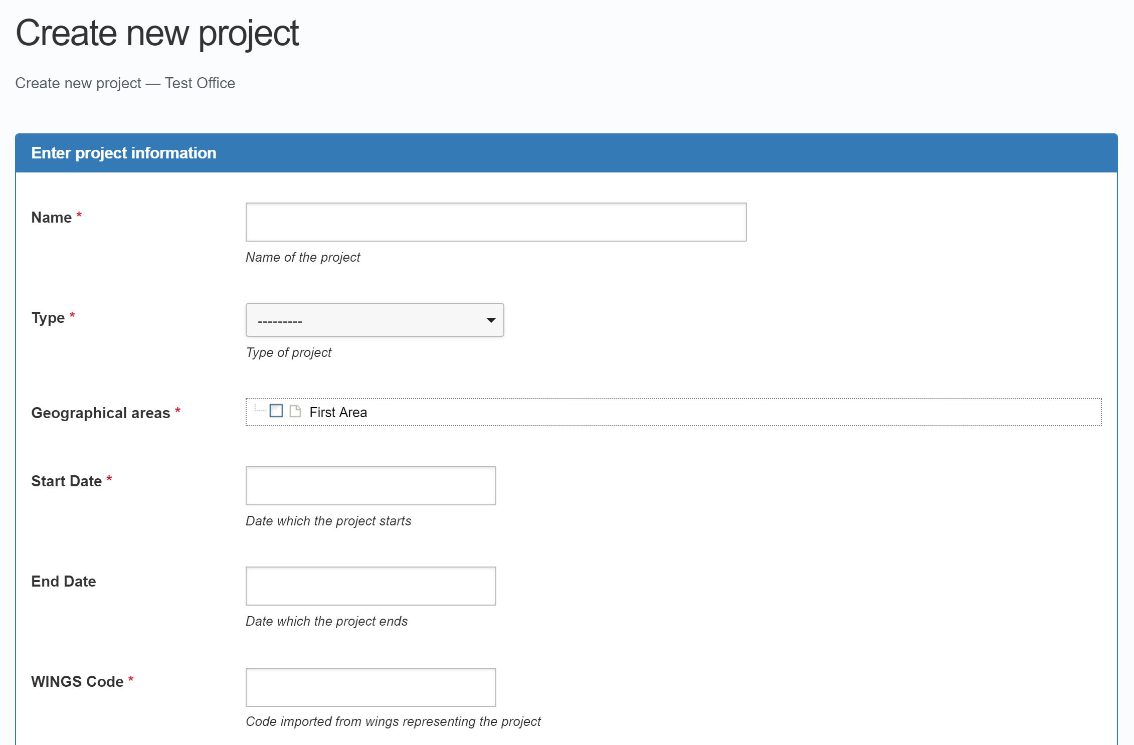 Creating A Project
